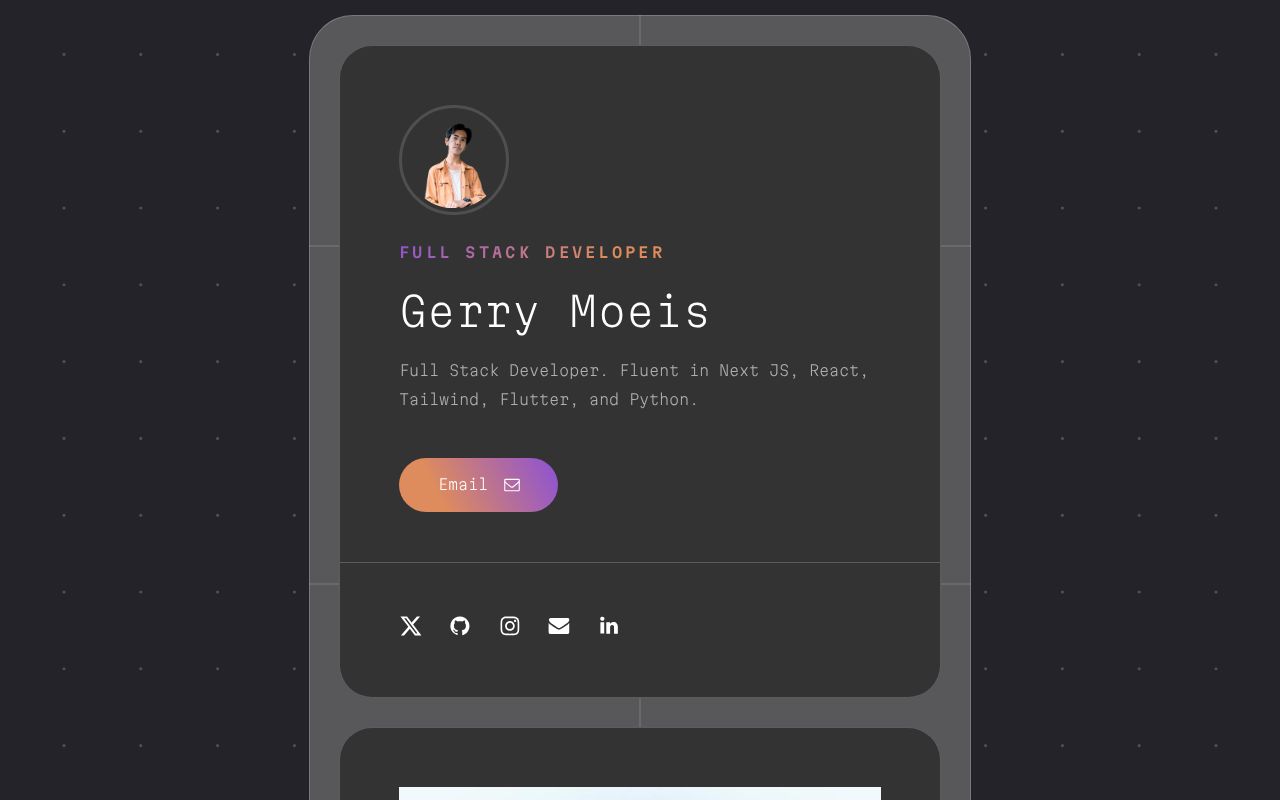 Gerry Moeis - Portfolio Card